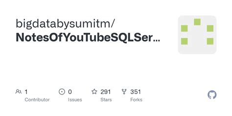 Github Bigdatabysumitmnotesofyoutubesqlseries