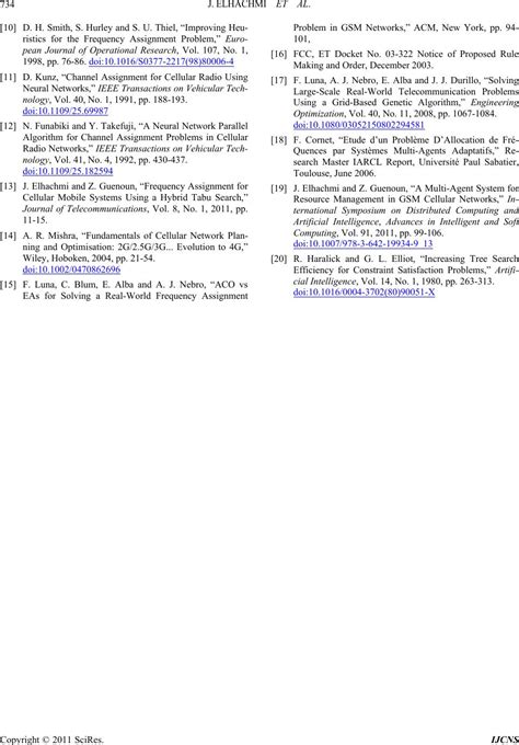 distributed frequency assignment using hierarchical cooperative multi