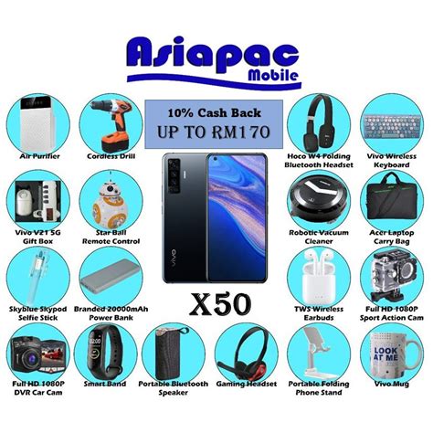 Vivo X50 8GB Ram 128GB Rom Original Malaysia Set Shopee Malaysia