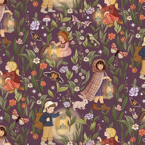 Nocturnal Garden 4114 Archives Kk Fabrics