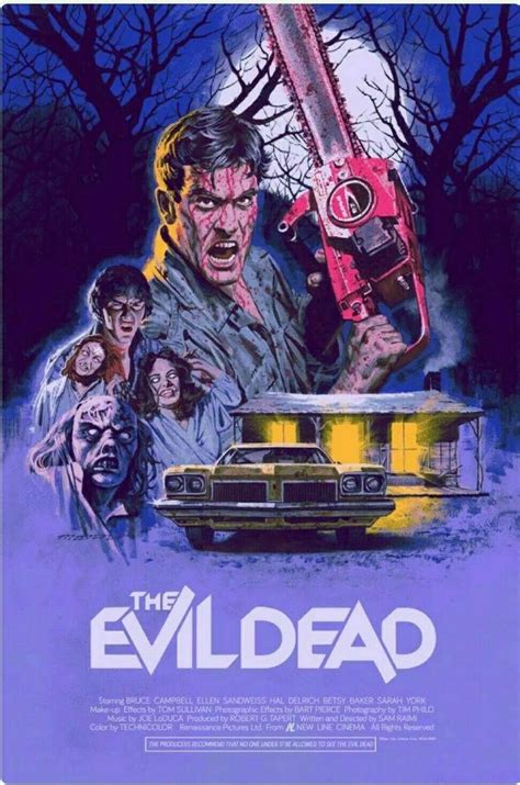 Evil Dead By Paul Mann Movie Poster Screen Print