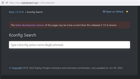 Kconfig Search Webpage No Longer Shows All Flags Issue 46556 Zephyrproject Rtos Zephyr GitHub