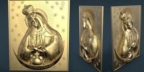 Relief 3d Religious Saint Stl File To Cnc Router 3d Print Models Dxf Downloads Files For