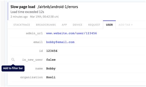 Bugsnag Docs › Product › Custom Filters