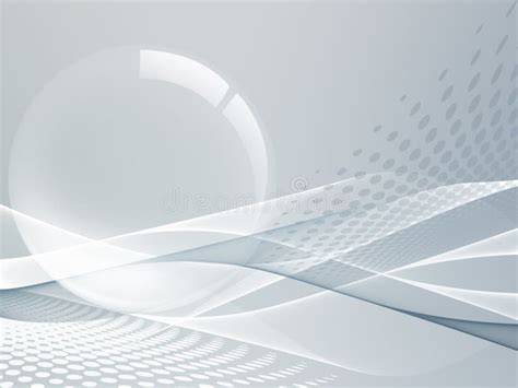 Technology Abstract Curved Lines Stock Illustration Illustration Of