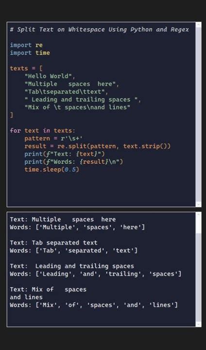 Split Stringtext From Whitespace Using Python Splitpython Whitespace Strings Youtube