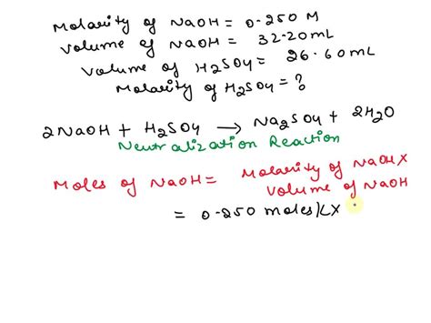 Calculation Titration Sulphuric Acid Sodium Hydroxide At Randall Angela