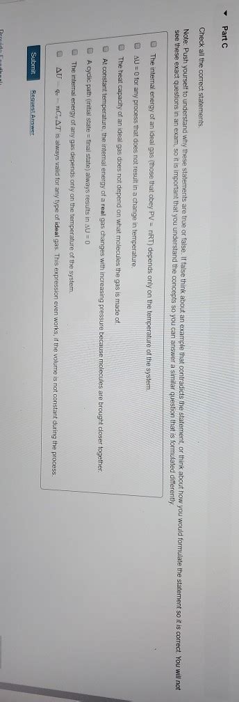 solved part check all the correct statements note push