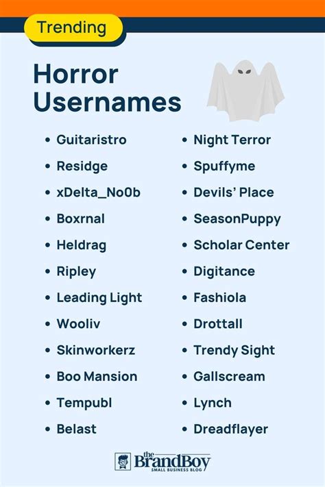 1200 Scary Horror Usernames Ideas With Generator Usernames For