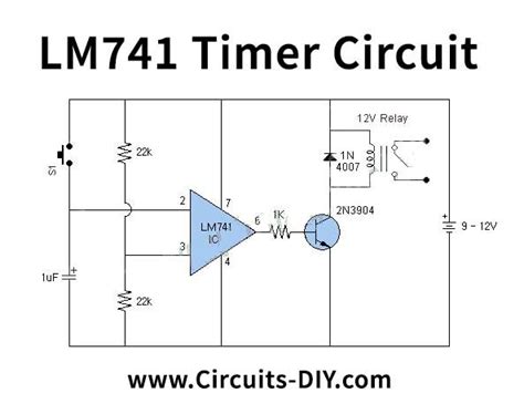 Simple Timer Circuit Using Lm741