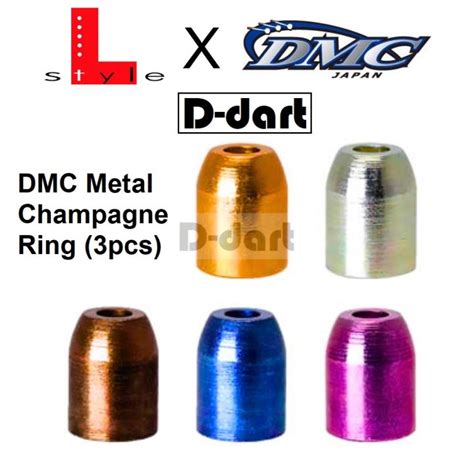 L Style Dmc Flight Ring Premium Metal Champagne Rings 3 Piecespack