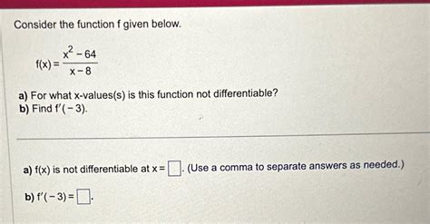solved consider the function f given