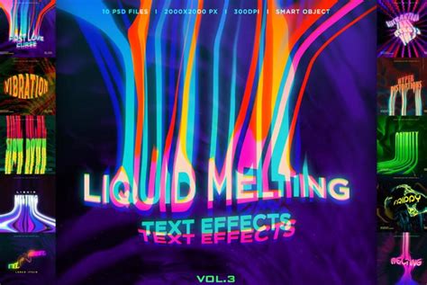 15 Free Liquid Text Effect Psd Download Graphic Cloud
