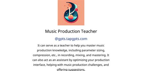 Music Production Teacher Gpts Features And Functions Examples And