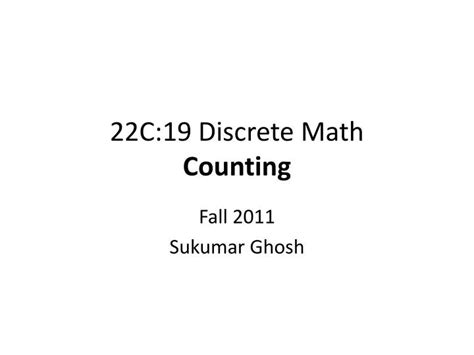 ppt 22c 19 discrete math counting powerpoint presentation free