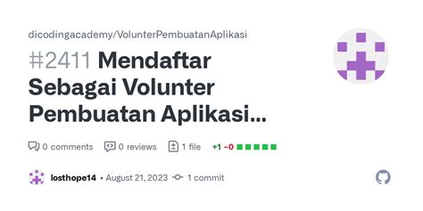 Mendaftar Sebagai Volunter Pembuatan Aplikasi Dicoding By Losthope