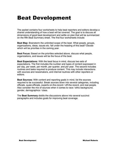 beat mapping pdf