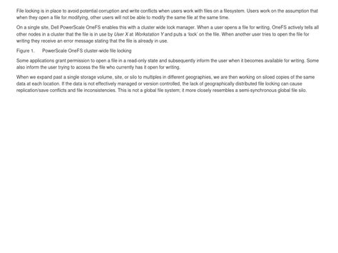 File Locking Dell Powerscale Onefs And Peergfs Distributed Media