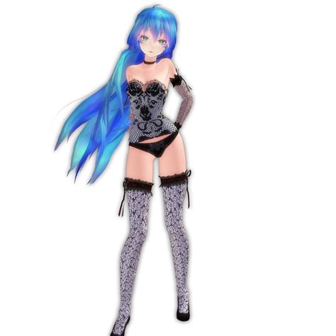 Mmd Tda Lingerie Miku V2 Dl Open By Ladylukaowo On Deviantart
