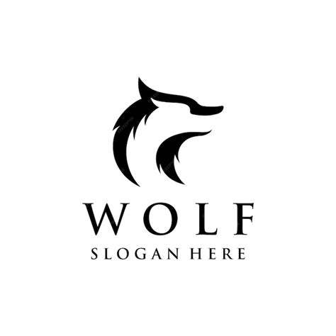 Premium Vector Night Wolf Abstract Logo Template Design Simple Isolated Backgroundvector
