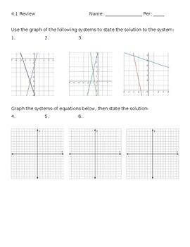 Chapter 4 Systems Of Linear Equations Problems By Melanie Snow TPT