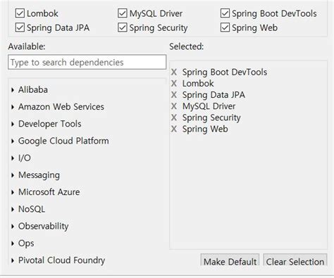 스프링부트 Jsp Jpa Spring Security 인스타그램 따라해보기 1 Db셋팅 And Lombok설치 And Maven