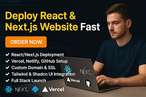 Deploy React Next Js Website To Vercel Netlify Github Aws Tailwind