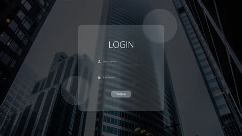 Glassmorphism Animated Login Form Html And Css Youtube