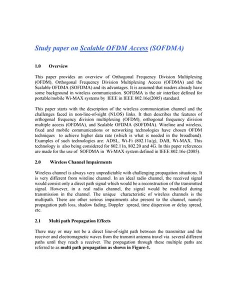 Ofdma Orthogonal Frequency Division Multiple Access Ppt By Prem Kamal Ppt