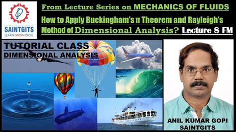 Fluid Mechanics KTU Dimensional Analysis Buckinghams Pi Theorem And