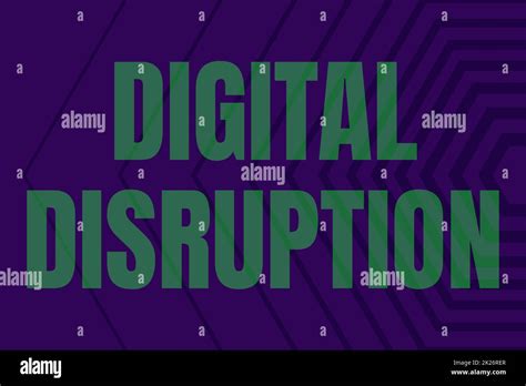 Writing Displaying Text Digital Disruption Business Idea Occur When