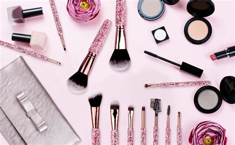 Makeup Brushes Bling Crystal Professional Face Cosmetics