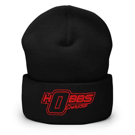 Hobbs Chassis Chroma Logo Red Cuffed Beanie Dirttrack Outfitters