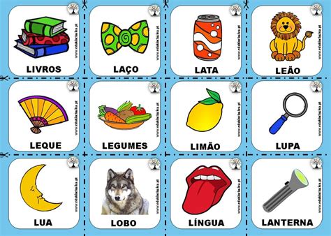 Cartões Linguagem Fonema L Inicial ⋆ Edukinclusiva