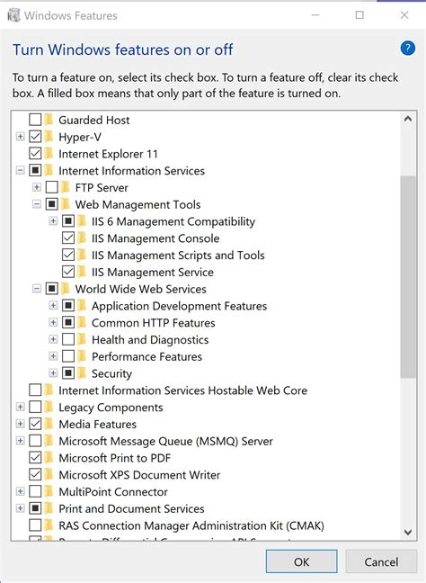 Hodentekhelp How Do You Install Iis On Windows 10