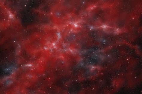 Premium AI Image Dark Red Outer Space View Artwork