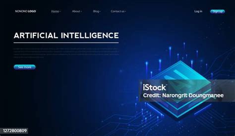 인공 지능 기계 학습 Ai 미래 기술 아트워크 광업 아이소메트릭 신경망 기계 프로그래밍 및 반응형 웹 배너를 위한 데이터 딥 러닝 벡터 일러스트레이션 0명에 대한 스톡 벡터