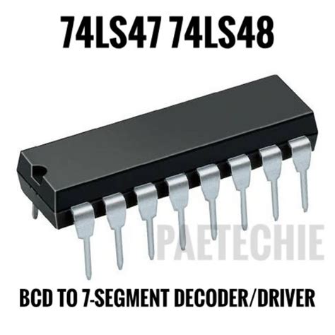 1pc Sn74ls47n Sn74ls48n 74ls47 74ls48 7447 7448 Bcd To Seven Segment Decoders Drivers Ic