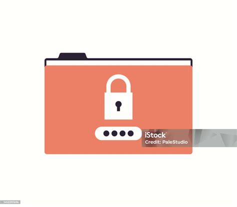 Hacker Padlock Password Folder Sensitive Data Stock Illustration Download Image Now