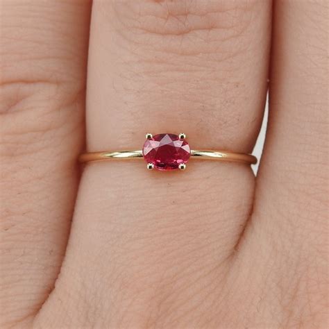 Small Ruby Ring Etsy