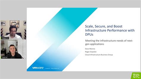Scale Secure And Boost Infrastructure Performance With Dpus Presented By Vmware Inc Gtc