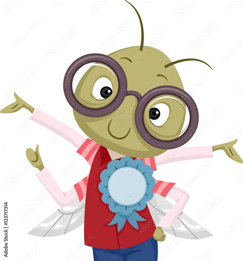 Bug Science Ribbon Award Stock Vector Adobe Stock