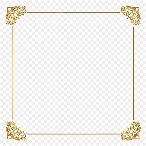 고급스러운 황금 테두리 디자인 테두리 일러스트 황금 테두리 디자인 사치 Png 일러스트 및 벡터 에 대한 무료 다운로드