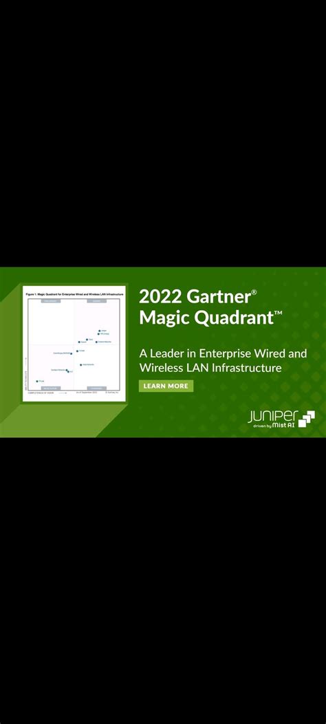 Juniper Junipernetworks Leader Ai Automation Mist Networking