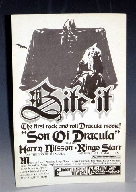 Son Of Dracula Starring Harry Nilsson As The Son Of Dracula And Ringo Starr As Merlin
