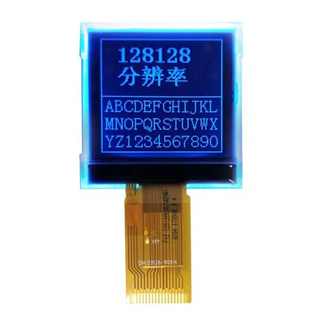 Transmissive Ups Inv Stn St7570 Ic Lcd Panel 128128 Square Monochrome