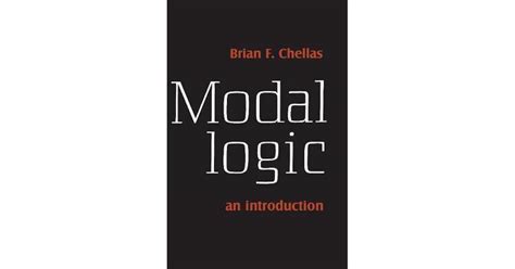 Modal Logic An Introduction By Brian F Chellas