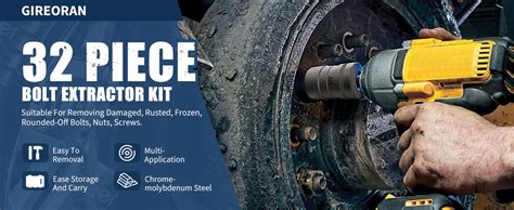 Upgrade Bolt Extractor Kit 32 Piece Stripped Bolt Extractor Socket Set Rounded Bolt Remover