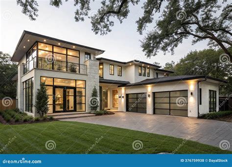 Desighn Exterior Three Car Garage Home