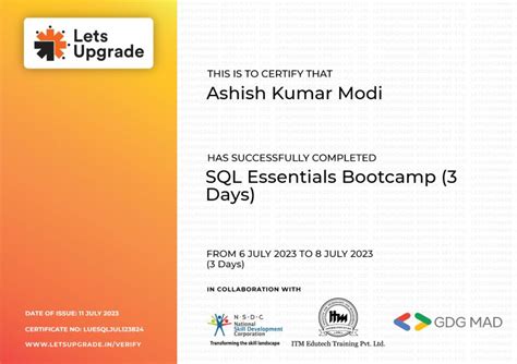 Letsupgrade Sql Bootcamp Database Ashish Kumar Modi